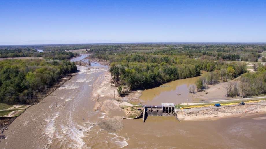 The Edenville Dam Failure and Flooding Disaster in Midland County ...