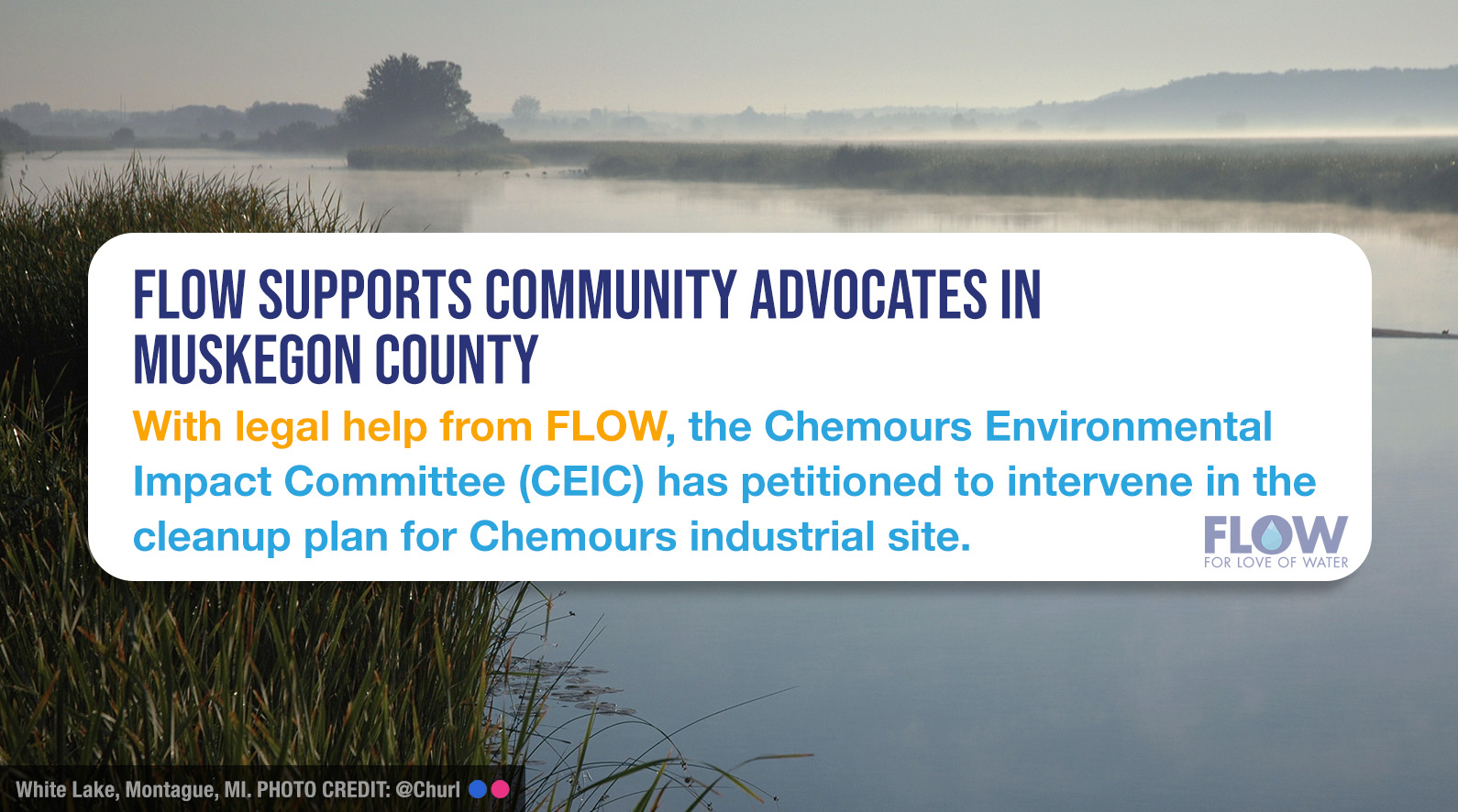 Chemours Site Cleanup: FLOW Supports Community Advocates Calling for ...
